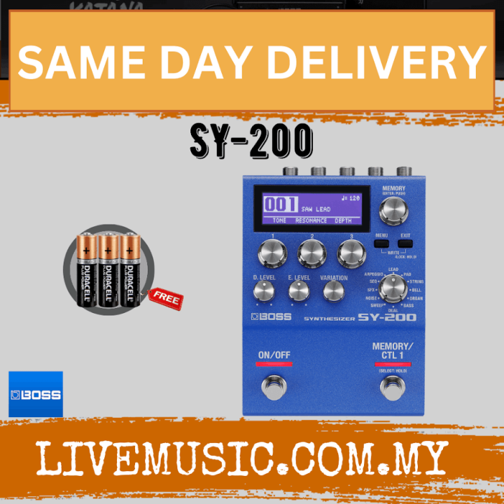 Boss SY-200 Guitar Synthesizer Pedal (SY200) | Lazada