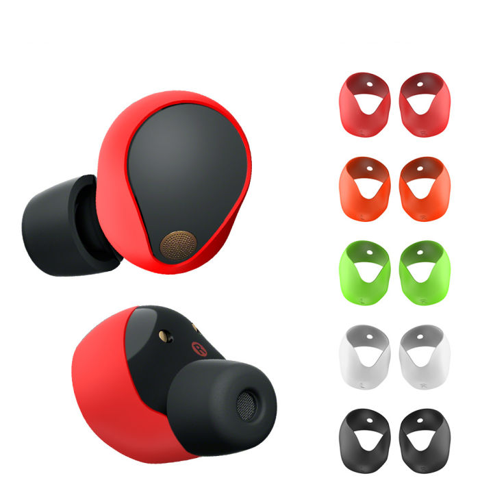 5 Pairs Silicone Ear Caps for Sony WF-1000XM5 Headphones Protective ...