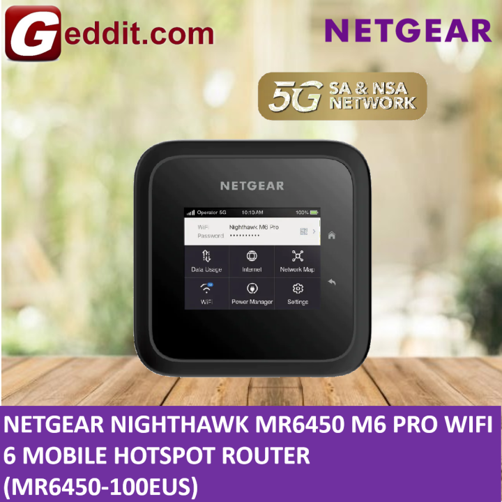 NETGEAR NIGHTHAWK MR6450 M6 PRO WiFi 6 MOBILE HOTSPOT ROUTER (5G SA/NSA ...