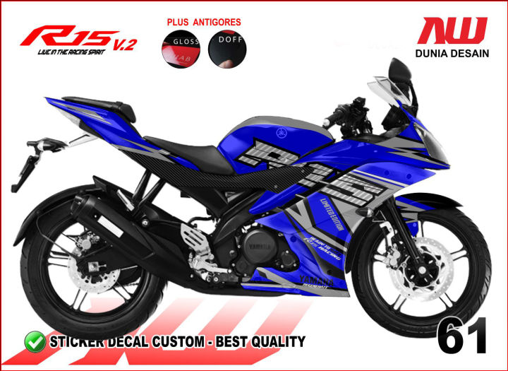 Sticker Decal R15 V.2 desain 61.. Sticker Decal Yamaha R15 V2 ...