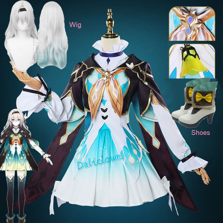 Firefly Cosplay Honkai Star Rail Firefly Cosplay Costume Dress Wig ...