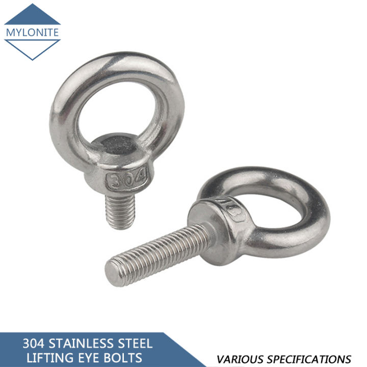 304 Stainless Steel M3 M4 M5 M6 M8 M10 Hooking Screws Lifting Eye Bolt ...
