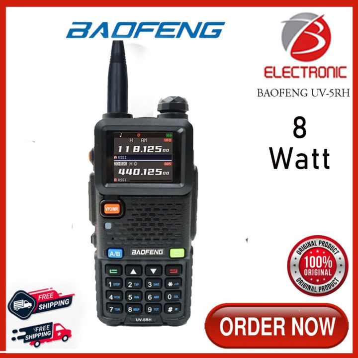 HT BAOFENG BAOFENG UV-5RH 8 Watt / HT DUAL BAND BAOFENG TERBARU ...