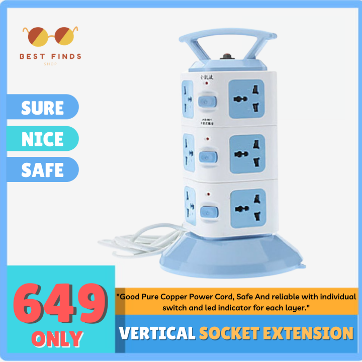 Original New All In One Multifunctional Power Socket Three Layer ...