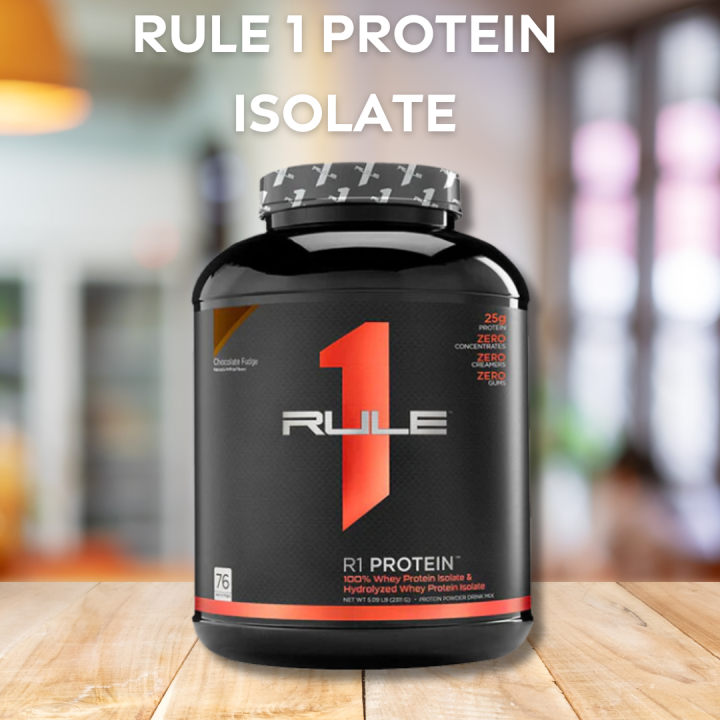 Rule 1 Whey Protein Isolate, R1 Whey Protein Powder Isolate, 4lbs zero ...