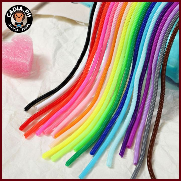 🔥Cadia👍 Universal 60cm mobile phone data cable protection rope spring ...