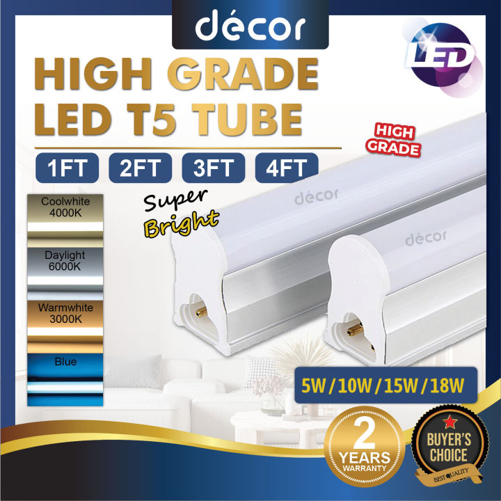 High Grade LED T5 LED Tube Light Wall Ceiling Strip Lighting Lampu ...