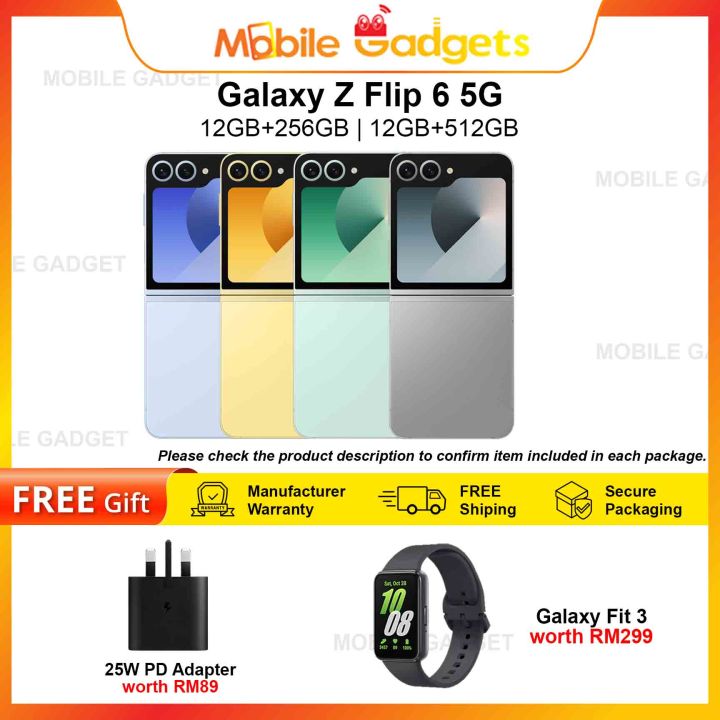 Samsung Galaxy Z Flip 5 5G / Galaxy Z Flip 6 5G [256GB/512GB] | Original Malaysia New Set | Lazada