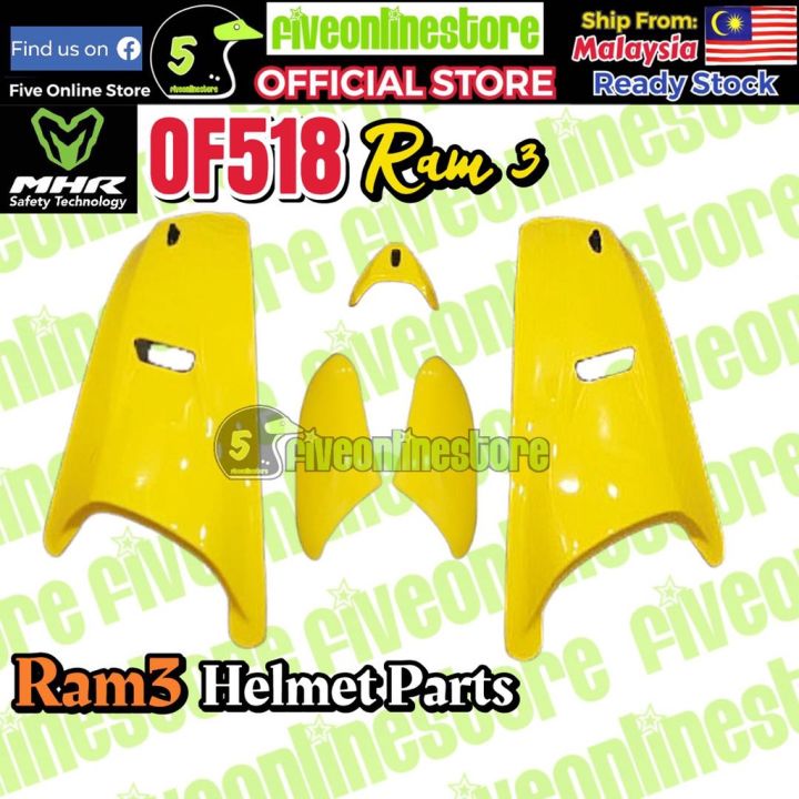 CLEAR STOCK Helmet MHR RAM3 Parts Plain Color Original MHR Air ...