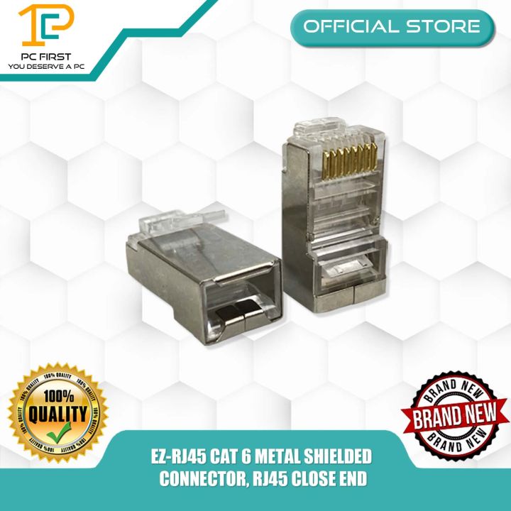 EZ-RJ45 CAT 6 METAL SHIELDED CONNECTOR, RJ45 CLOSE END | Lazada PH