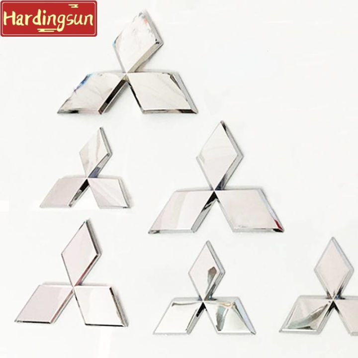 Hardingsun 1 x ABS Chrome MITSUBISHI Car Auto Front Rear Trunk Emblem ...