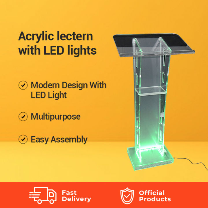 Acrylic podium 115cm*60cm*40cm Acrylic Rostrum LED Light Rostrum ...