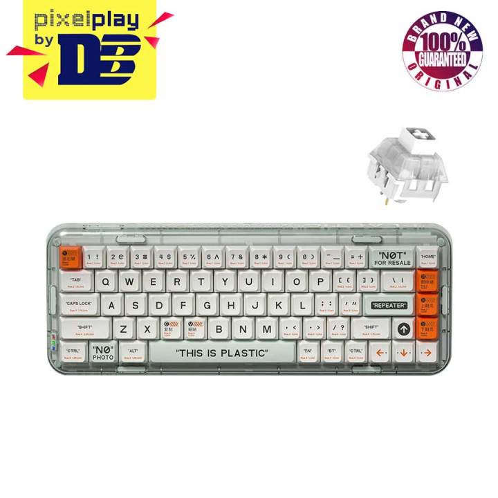 MelGeek MOJO68 Plastic See-Through Custom Programmable Mechanical ...