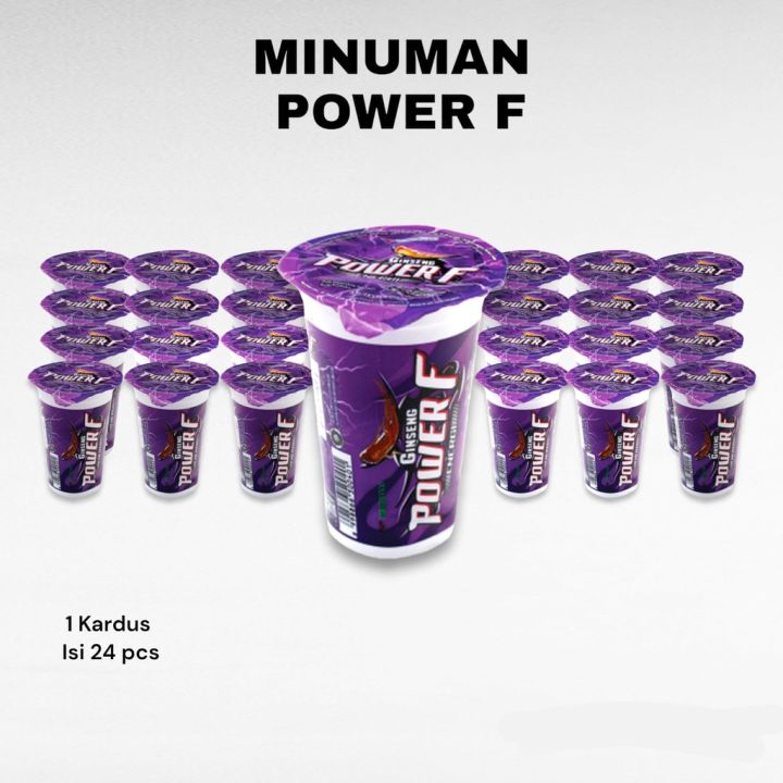 Power F Action Anggur 190ml Minuman Energi 1 Dus Isi 24 Cup All Variant ...