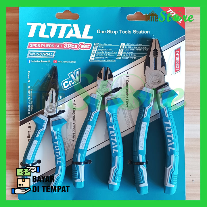 TANG SET 3 PCS - TANG KOMBINASI TANG POTONG TANG LANCIP TOTAL | Lazada ...