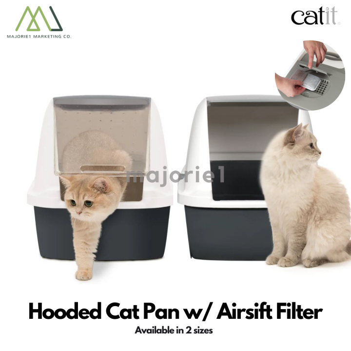Catit Hooded Cat Pan Cat Litter Box w/ Airsift Filter | Lazada PH