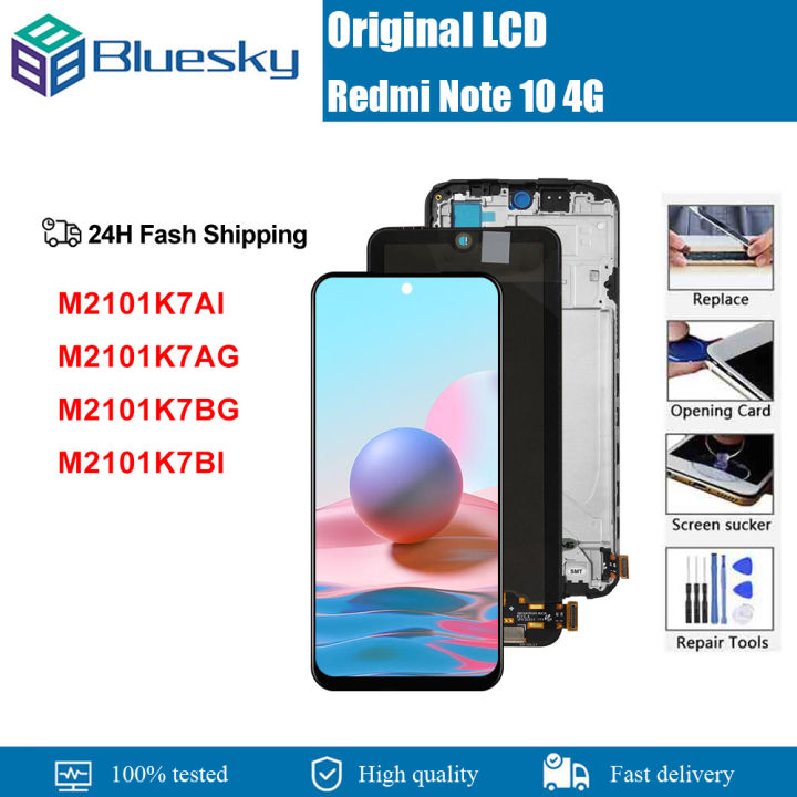 Original LCD For Xiaomi Redmi Note 10 4G Redmi Note 10s M2101K7AI ...