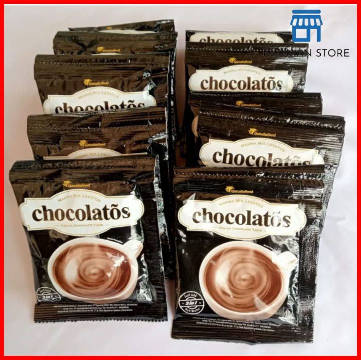 Chocolatos Drink Minuman Cokelat 28 Gram X 10 Pcs (1 Renceng Isi 10 ...