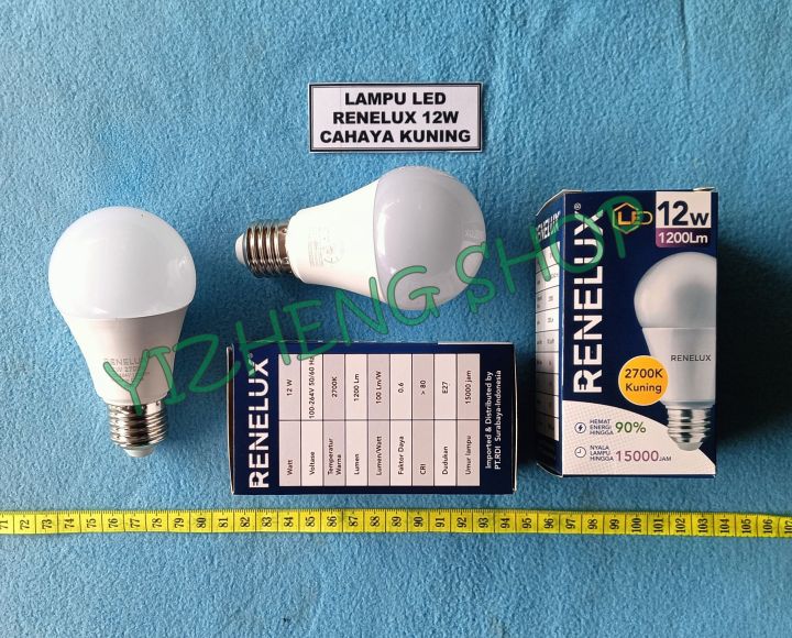 LAMPU LED 12W RENELUX 2700K KUNING | Lazada Indonesia