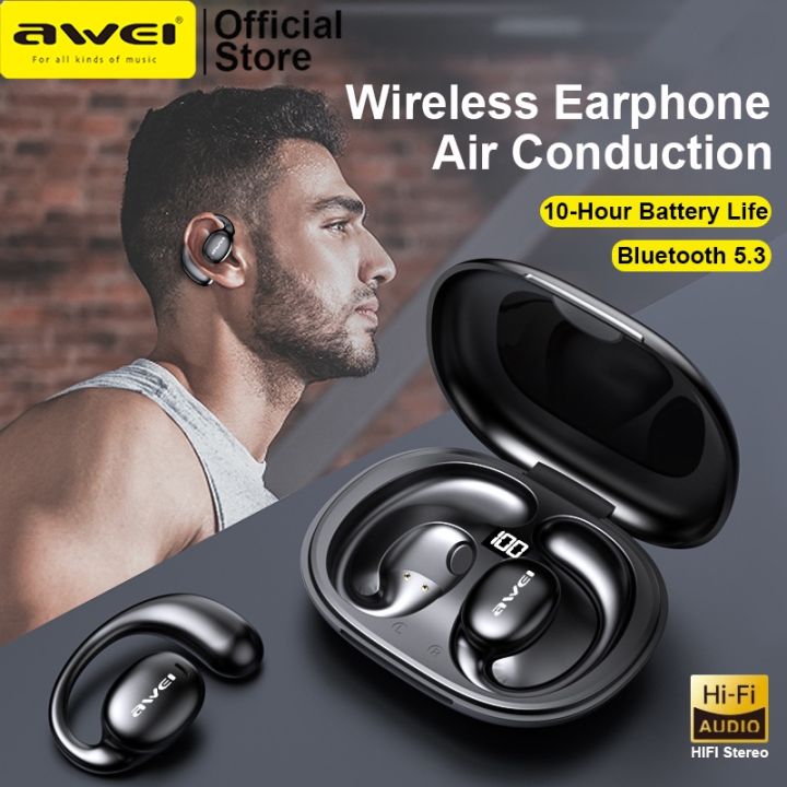 Awei T80 Air Conduction Earphone Wireless Sport Earbud IPX6 Waterproof ...