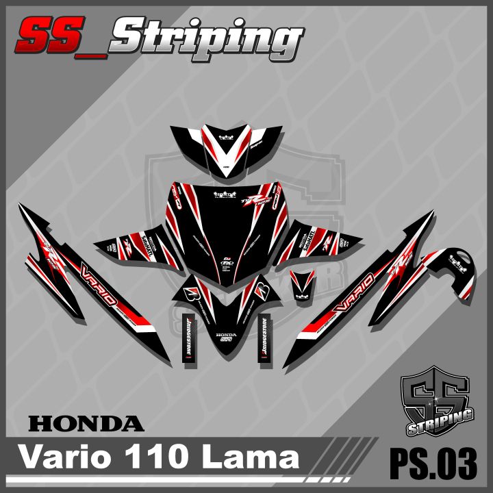 Decal Sticker Full Body VARIO 110 CW Karbu - Stiker Full Body VARIO 110 ...