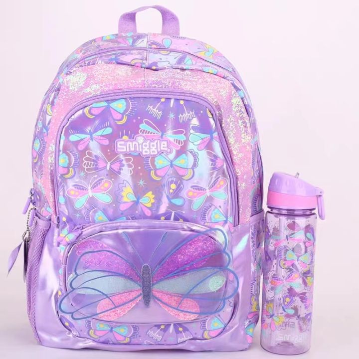 Smiggle butterfly Classic backpack for primary kids | Lazada PH
