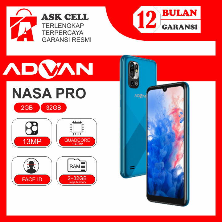 Advan Nasa Pro - Ram 2GB Rom 32GB - Dual Kamera 13MP - Battery 3000mAh ...