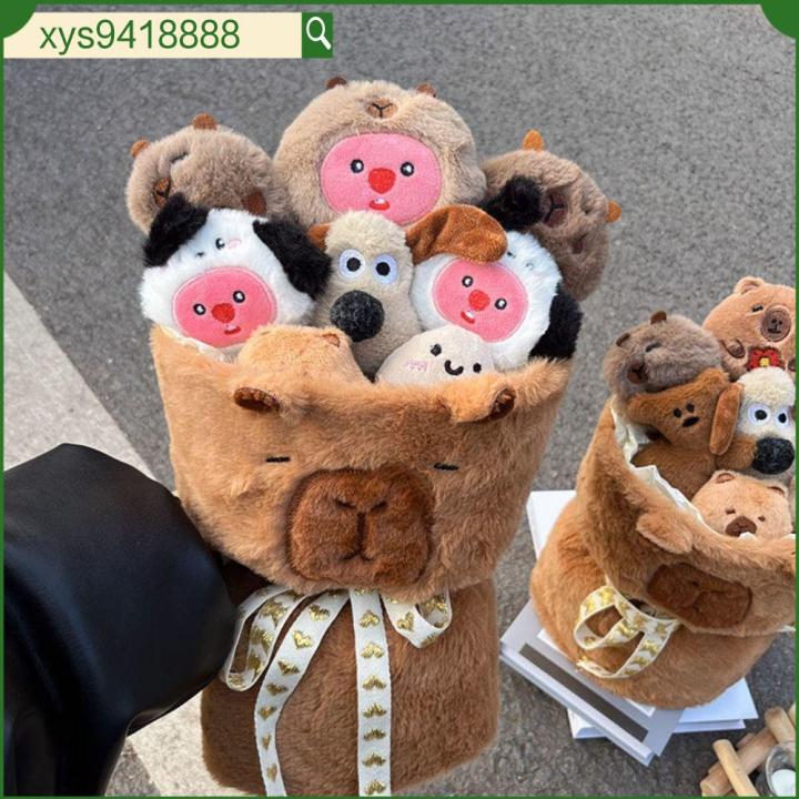 mkz6053888 Loopy Capybara Plush Doll Bouquet Kawaii Cute Birthday Gift ...
