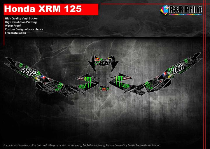 Honda XRM 125 Decal Sticker | Lazada PH