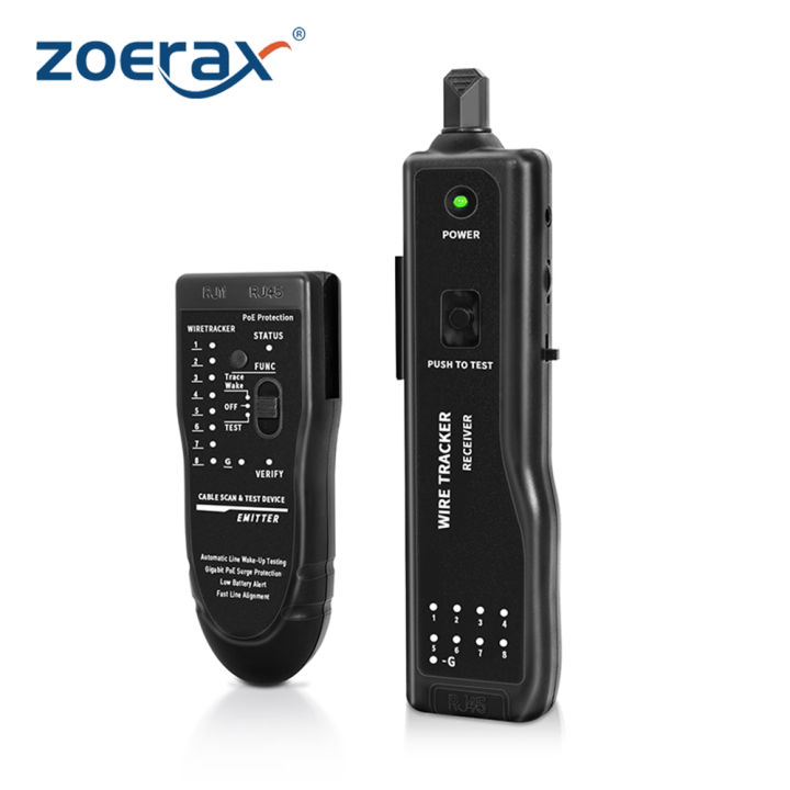 ZoeRax RJ45 RJ11 Smart Network Cable Tester LAN Cable Tester Wire Toner ...
