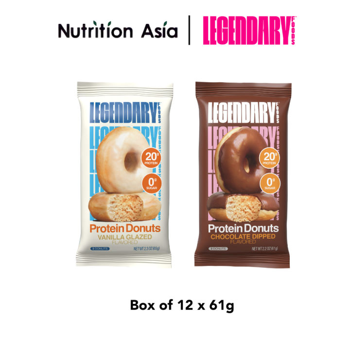 Legendary High Protein Donuts, Gluten-Free and Keto-Friendly (Box of 12 ...