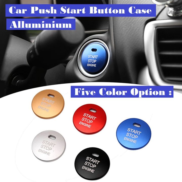 Car Push Start Button Cover Keyless Engine Start Stop Button Case ...