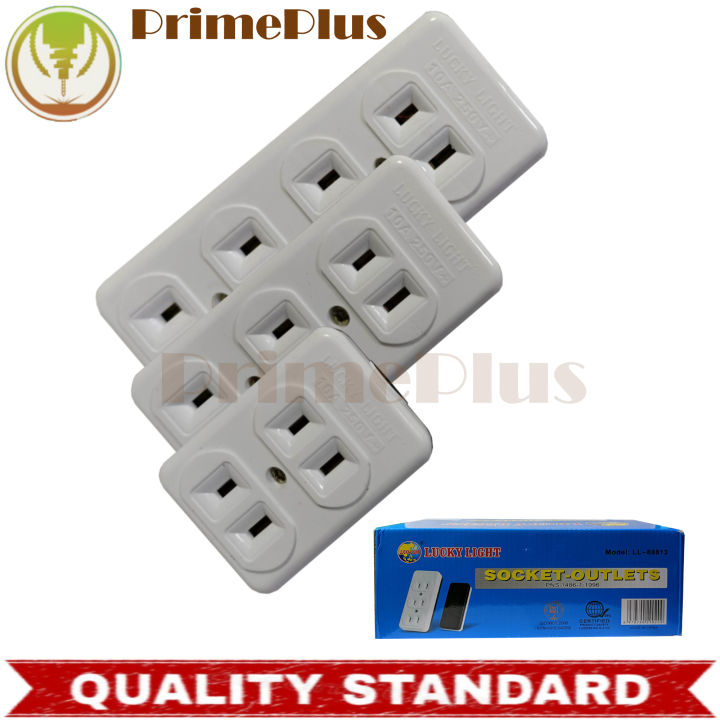 Lucky Light SOCKET - OUTLETS Extension Outlet {Sold per 4 PCS} | Lazada PH