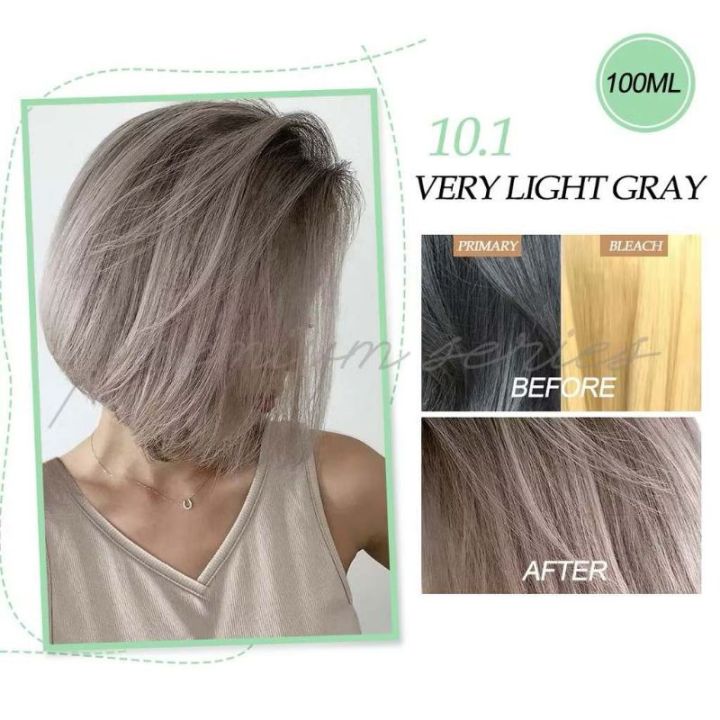 Premium Bremod 10.1 Very Light Gray Cocoa Butter Hair Color With ...