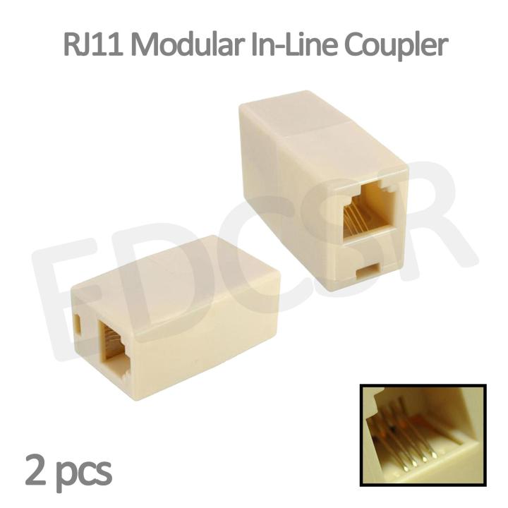 2pcs RJ11 Modular In-Line Coupler | Lazada PH