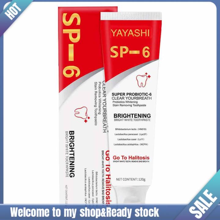 YAYASHI SP-6 Probiotics Bright White Toothpaste,Fresh Breath,Super ...