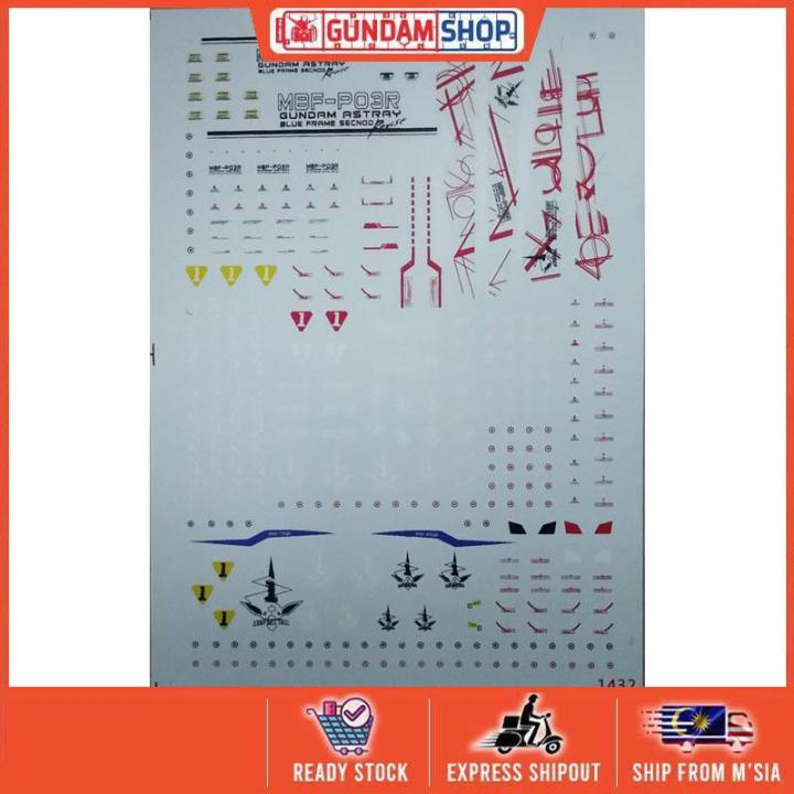 Water Decal for MG 1/100 Blue Frame 2nd Revise Gundam | Lazada
