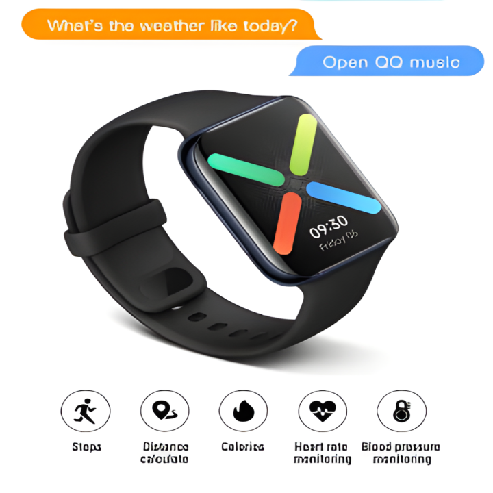 RW-50 Smart Watch Full Touch Color Screen Fitness Tracker Bluetooth ...