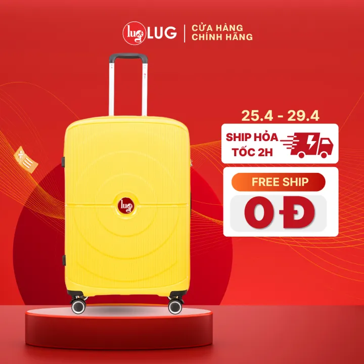 Vali Kéo LUG S20/S24/S28 PP04 Nhựa PP Chống Bể Vỡ, Dây Kéo Đôi Chống ...
