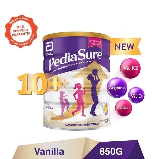 Pediasure 10+ plus Vanilla 850g (Child Nutrition Supplement for Growth ...