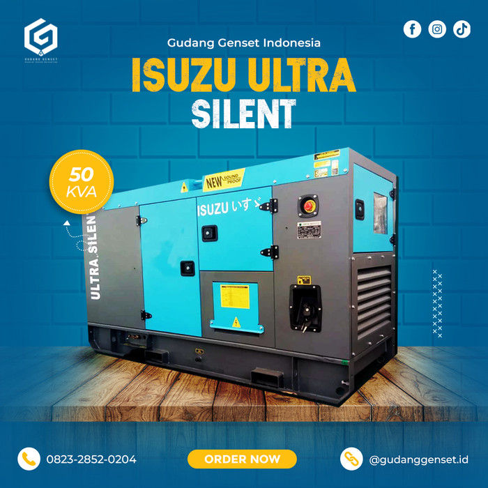 Genset Silent | 50 KVA | Isuzu Genset Diesel Isuzu Silent | Lazada ...