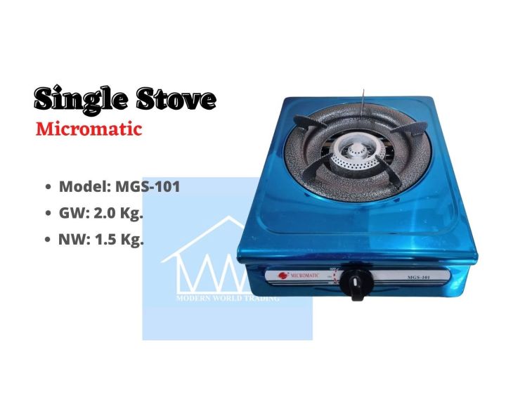 Micromatic MGS-101 Single Burner Gas Stove | Lazada PH