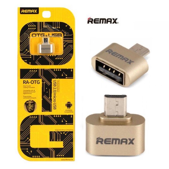 Remax OTG USB 2.0 อุปกรณ์เสริมเสียบแฟลชไดร์ฟ สำหรับ Samsung Micro USB ...