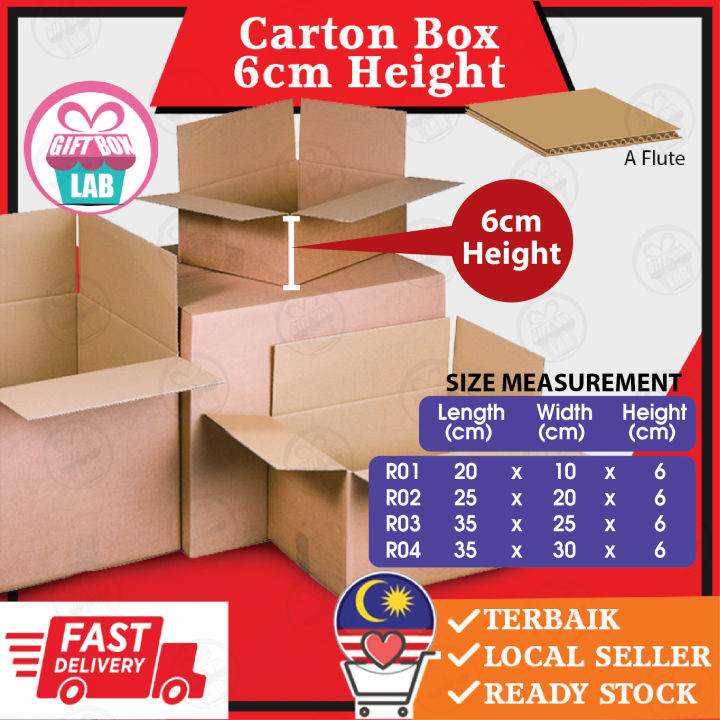6 cm Height Series - Carton Box Packing Box Packaging Box Kotak - A ...