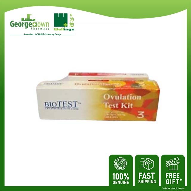BIOTEST OVULATION TEST KIT 3S FREE PREGNANCY TEST 1S | Lazada