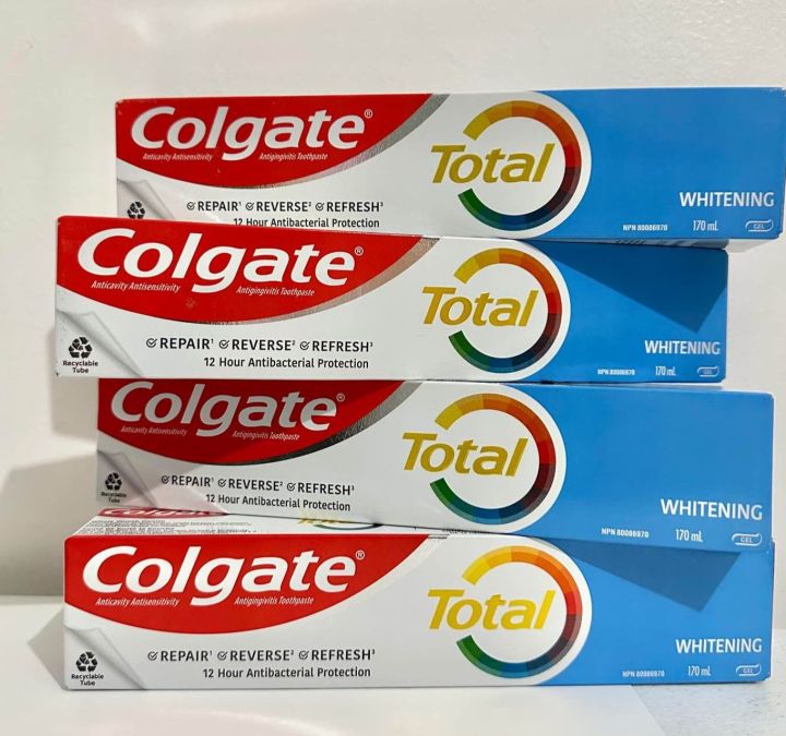 Colgate Whitening Toothpaste 12 Hour Antibacterial Protection 170 ml ...