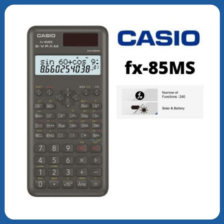 Casio fx-85MS | MS Series| SCHOOL & LAB. | Calculators Scientific calculator (100% Original ...