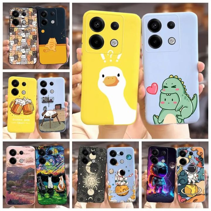 For Xiaomi Poco X6 Pro 5G Case 6.67'' Cute Fashion Cartoon Cover Soft ...