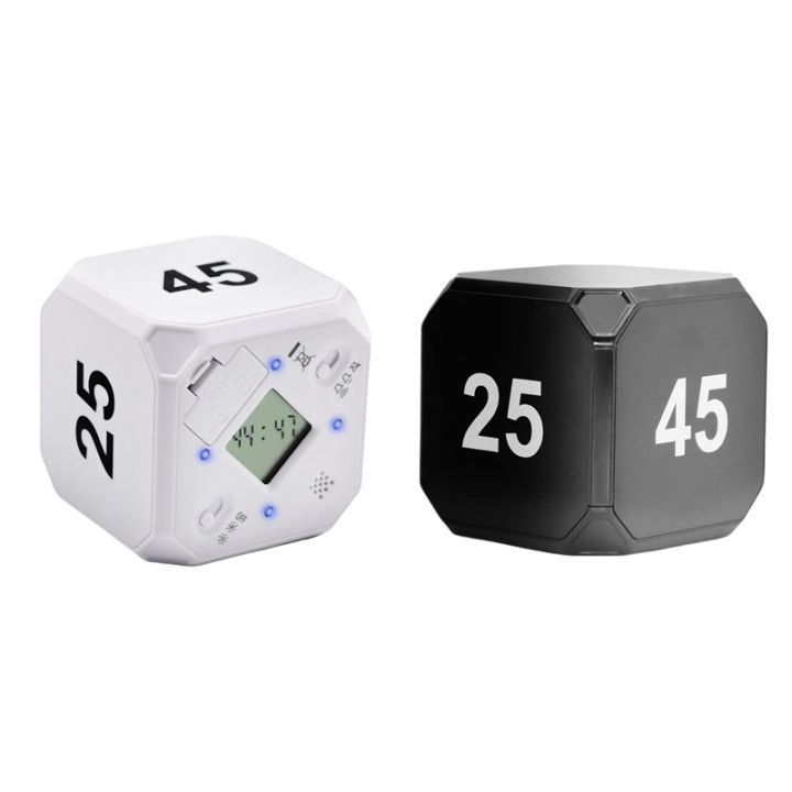 Cube Timer Kitchen Timer Gravity Sensor Flip Meditation Timer For Time