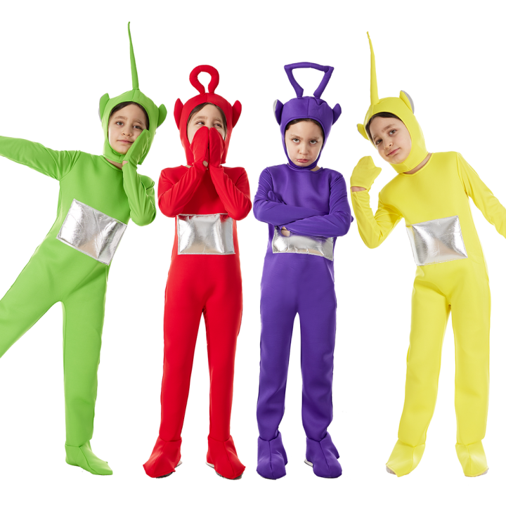 Teletubbies Cartoon Kids Costume Halloween Mascot Cosplay Party Outfits ...